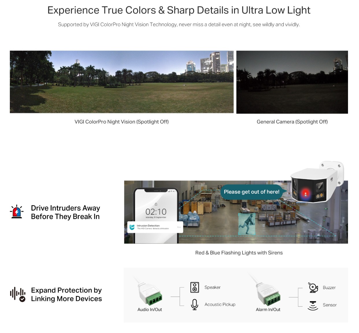 VIGI InSight 8MP Panoramic Bullet Camera 180° View, Colour Night Vision ...